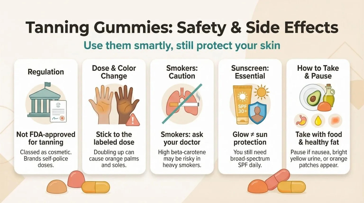 5 Honest Tanning Gummies Reviews (2026): Asuno, TanGlow & More